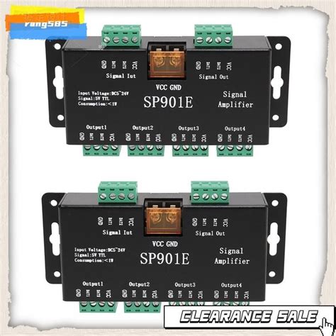 2x Sp901e Led Pixel Ws2812b Ws2811 Spi Signal Amplifier Repeater For