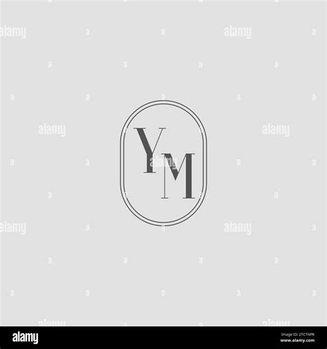 Initial Ym Wedding Monogram Logo Design Vector Graphic Stock Vector Image And Art Alamy