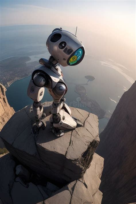 A Robots Perspective How A Robot Overcame The Challenge And Captured Images Stock Illustration