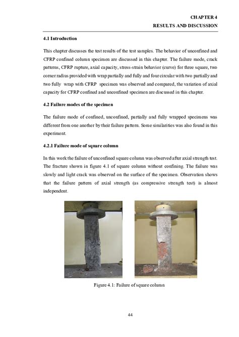 Pdf Results And Discussion Retrofitting Of Short Column Using Carbon