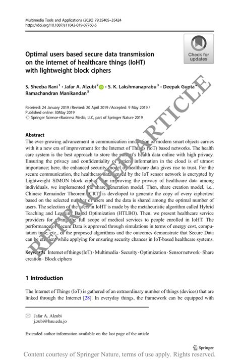 Optimal Users Based Secure Data Transmission On The Internet Of Healthcare Things Ioht With