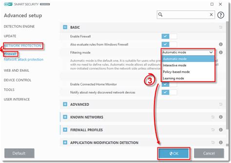 [kb3190] Firewall Filtering Modes In Eset Windows Home Products