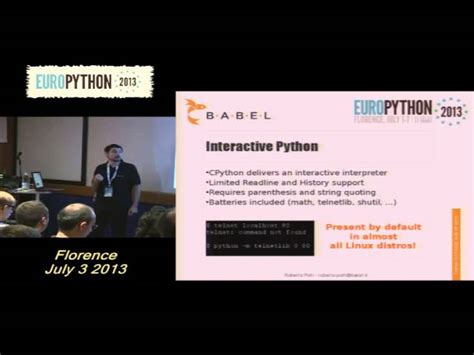 Europython Talk Will Ipython Replace Bash From Europython Conference Class Central