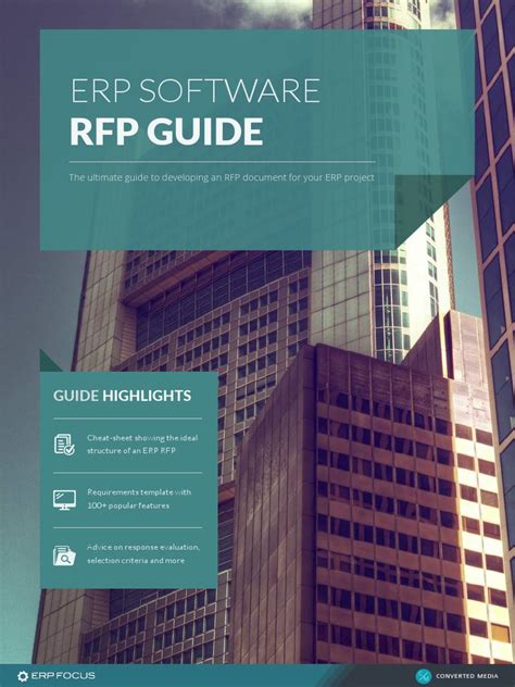 Erp Software Rfp Guide Pdf Enterprise Resource Planning Request For Proposal