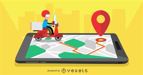 Delivery Mobile App Design Vector Download