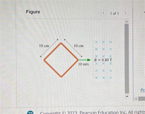 Solved The Square Loop Shown In The Figure Moves Into A Chegg