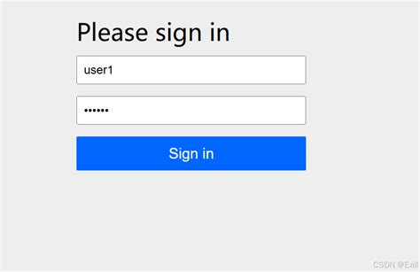 Spring Security的内存用户springsecurity 配置内存用户 Csdn博客