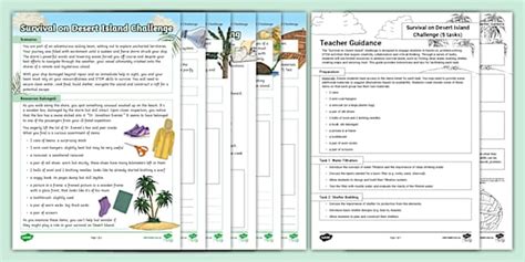 Survive In Desert Island Experiment Twinkl Stem Twinkl