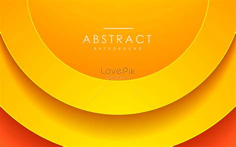 오렌지 추상 3d 원형 Papercut 레이어 배너 배경 이미지 Hd 포스터 그라데이션 기치 배경 사진 무료 다운로드 Lovepik
