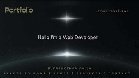 Purushotham Palla On Linkedin Webdevelopment Portfolio Html Css