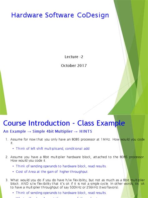 hw sw codesign lecture2 pdf embedded system real time computing