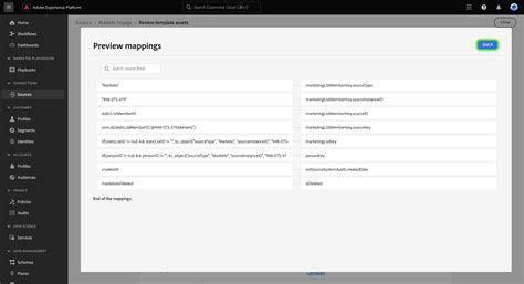 Create A Sources Dataflow Using Templates In The Ui Adobe Experience