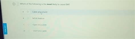 Solved Which Of The Following Is The Most Likely To Cause