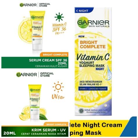 Jual Garnier Bright Complete Serum Cream 20ml Garnier Night Cream