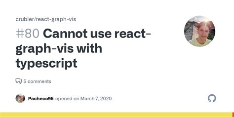 cannot use react graph vis with typescript · issue 80 · crubier react graph vis · github
