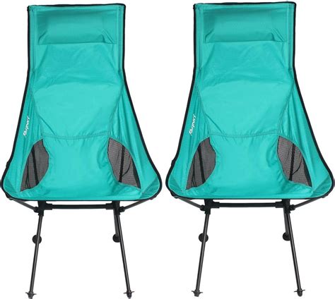 Fbsport Campingstuhl Faltbar 2er Set Langer Rücken Ultraleichter Camping Stuhl Bis 150kg