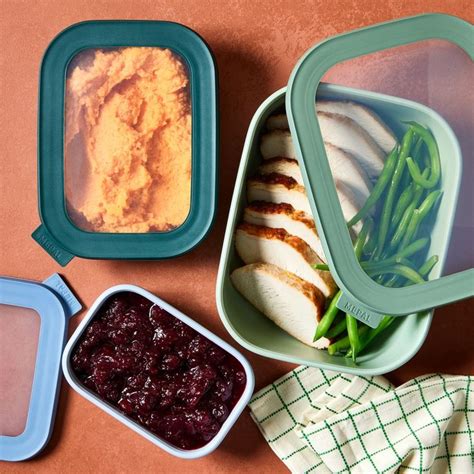 Mepal Microwavable Nested Food Storage Containers 2 Sizes 6 Colors