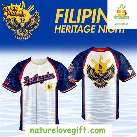 Los Angeles Dodgers Filipino Heritage Night 2026 Baseball Jersey