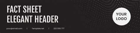 Fact Sheet Elegant Header Template Edit Online Download Example Template Net