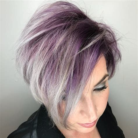Dark Silver Purple Hair