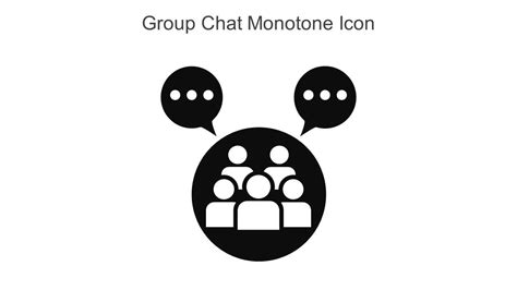 Group Chat Monotone Icon In Powerpoint Pptx Png And Editable Eps Format Ppt Example