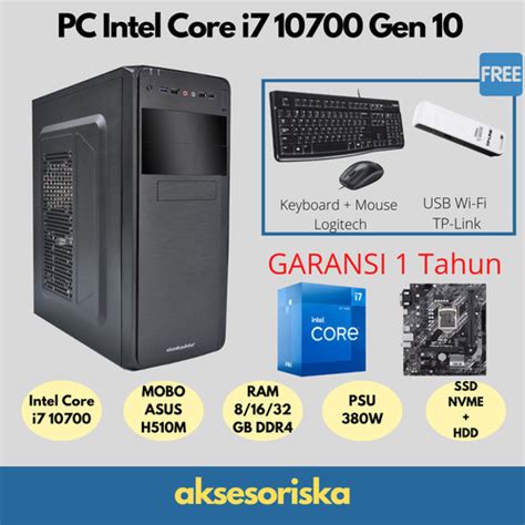 Jual Paket Cpu Komputer Pc Rakitan Intel Core I Gen Psu Sim V W Kota Bandung