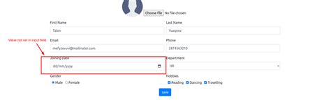 How To Set Date Value In Normal Input And Type Is Date · React Hook Form · Discussion 8763