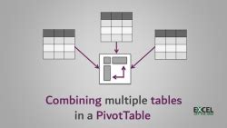 How To Create A PivotTable From Multiple Tables Easy Way