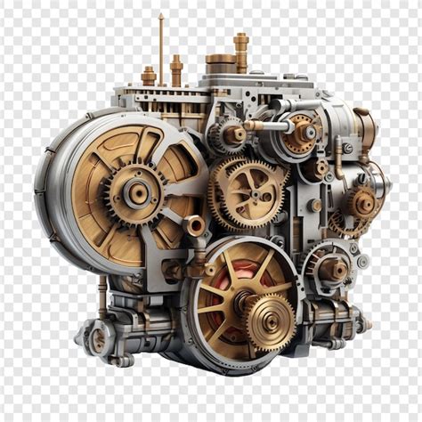 투명한 배경에 고립 된 3d 스타일의 기계적 항목 무료 Psd 파일