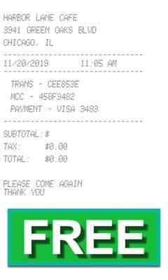 Create A POS Receipt Free POS Receipt Receipt Generator