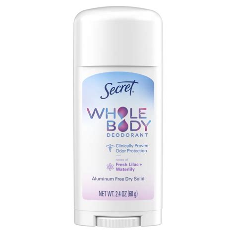 Secret Whole Body Aluminum Free Deodorant Lilac And Waterlily Shop