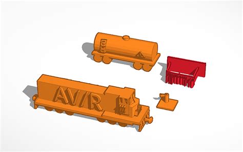 3d Design Unstopable Avr 777 With Explodeie Tanker Car Tinkercad
