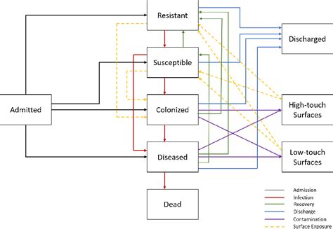 Figure 1 From Agent Based Modeling Of C Difficile Spread In Hospitals Assessing Contribution