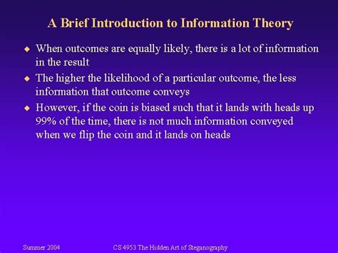 A Brief Introduction To Information Theory Information Theory