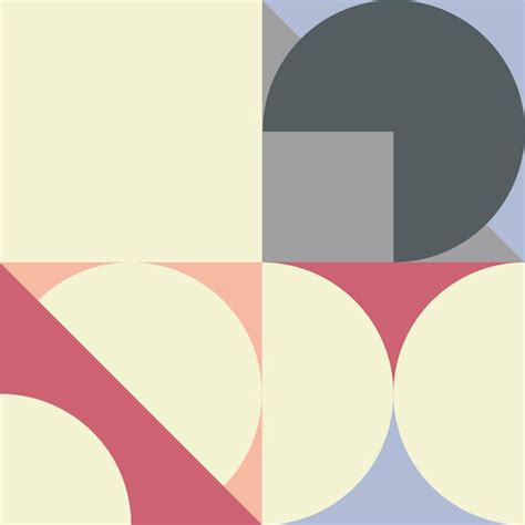 Premium Vector Abstract Bauhaus Geometric Pattern Background Vector