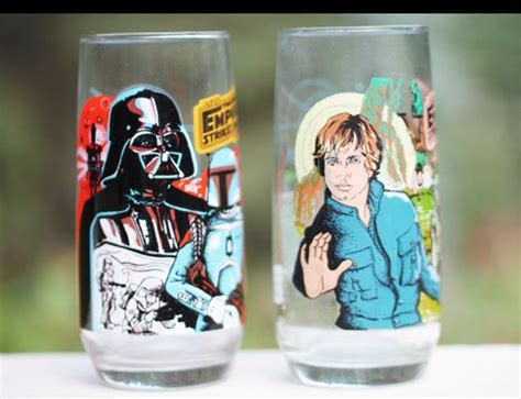 Vintage 1980 Burger King Empire Strikes Back Collector Glasses Etsy