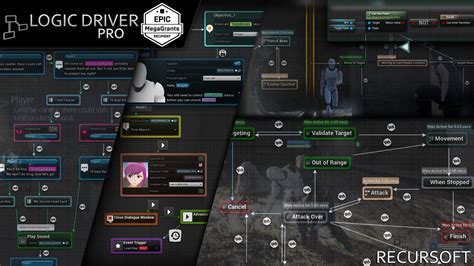 Logic Driver Pro Blueprint Editor For Dialogue Quest Combat And Fsm