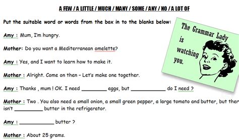 Quantifiers Worksheet