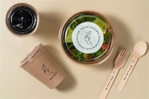 친환경 패스트푸드 골판지 포장 프리미엄 Psd 파일 친환경 패스트푸드 골판지 포장 프리미엄 Psd 파일