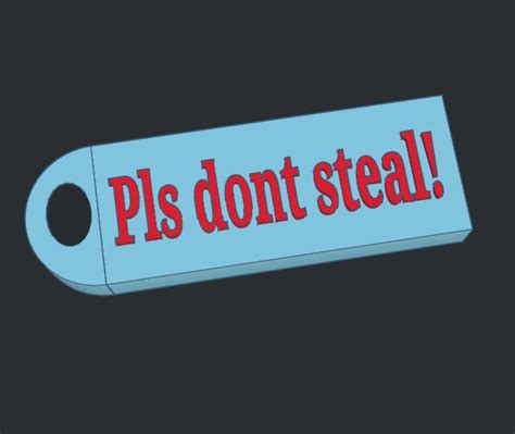 Pls Dont Steal Keychain By Master Constructor Download Free Stl Model
