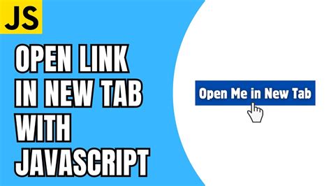 Javascript Open Link In New Tab Youtube