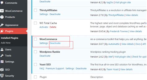 How To Delete Woocommerce From Wordpress