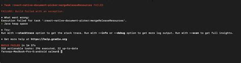 AssembleRelease Build Failed Issue React Native Documents Document Picker GitHub