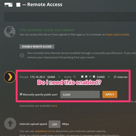 do i really need plex port forwarded in my router for external access