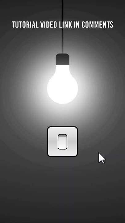 Switch On Off Light Bulb With Sound Using Html Css And Javascript Shorts Youtube