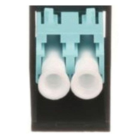 Panduit CMDSAQLCZBL Mini Com Fiber Optic Adapter Module LC Duplex Connector 2 Ports Surface