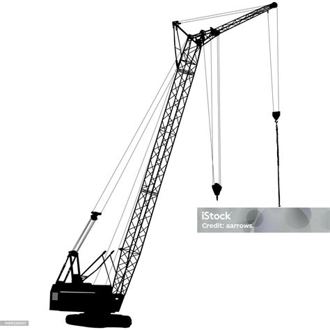 흰색 배경에 화물 산업 디자인을 위한 항구에서 크레인 작업 0명에 대한 스톡 벡터 아트 및 기타 이미지 0명 강철 건설 플랫폼 Istock