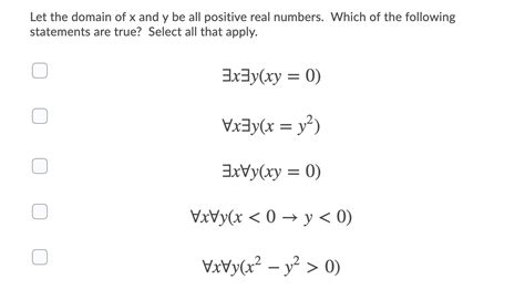 Solved Let The Domain Of X And Y Be All Positive Real Chegg Com