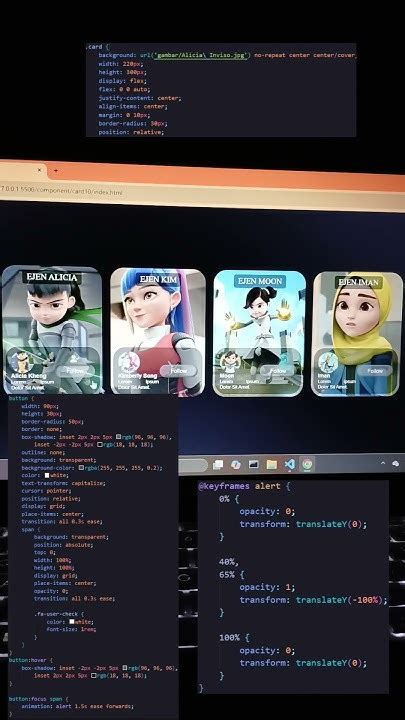 Card With Button Animation Using Html Css Frontend Frontendwebdeveloper Html Css Youtube