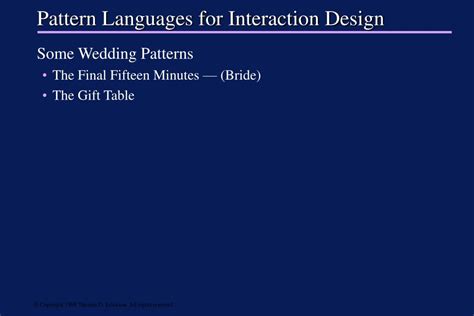 Ppt Interaction Pattern Languages A Lingua Franca For Interaction